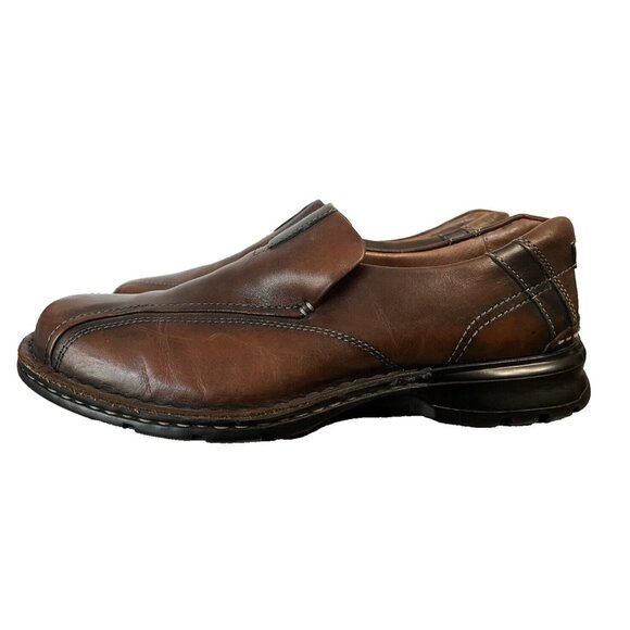 Clarks | Shoes | Clarks Mens Escalade Shoes 5 M Brown Leather Slip On ...